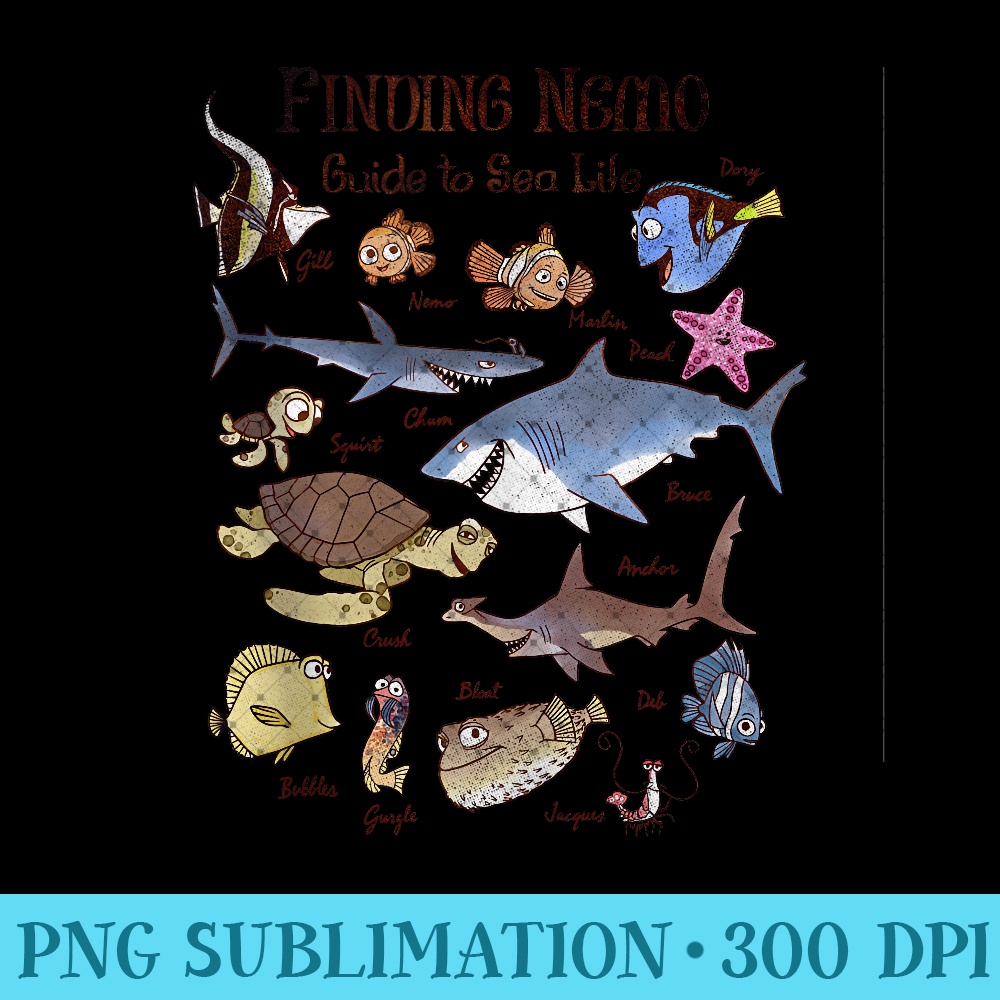 Disney Pixar Finding Nemo Guide To Sea Life - Ready To Print | Inspire ...