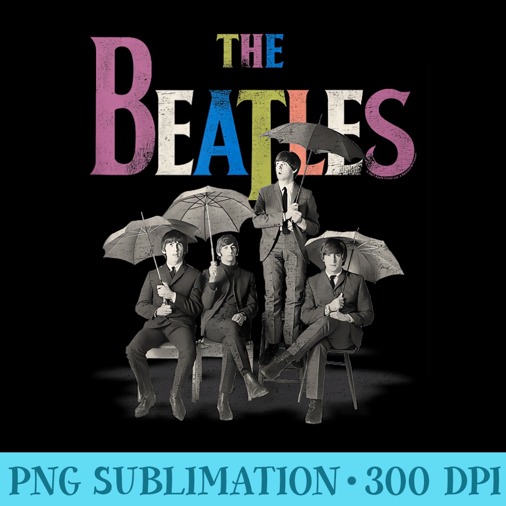The Beatles in the Rain - PNG Graphics | Inspire Uplift