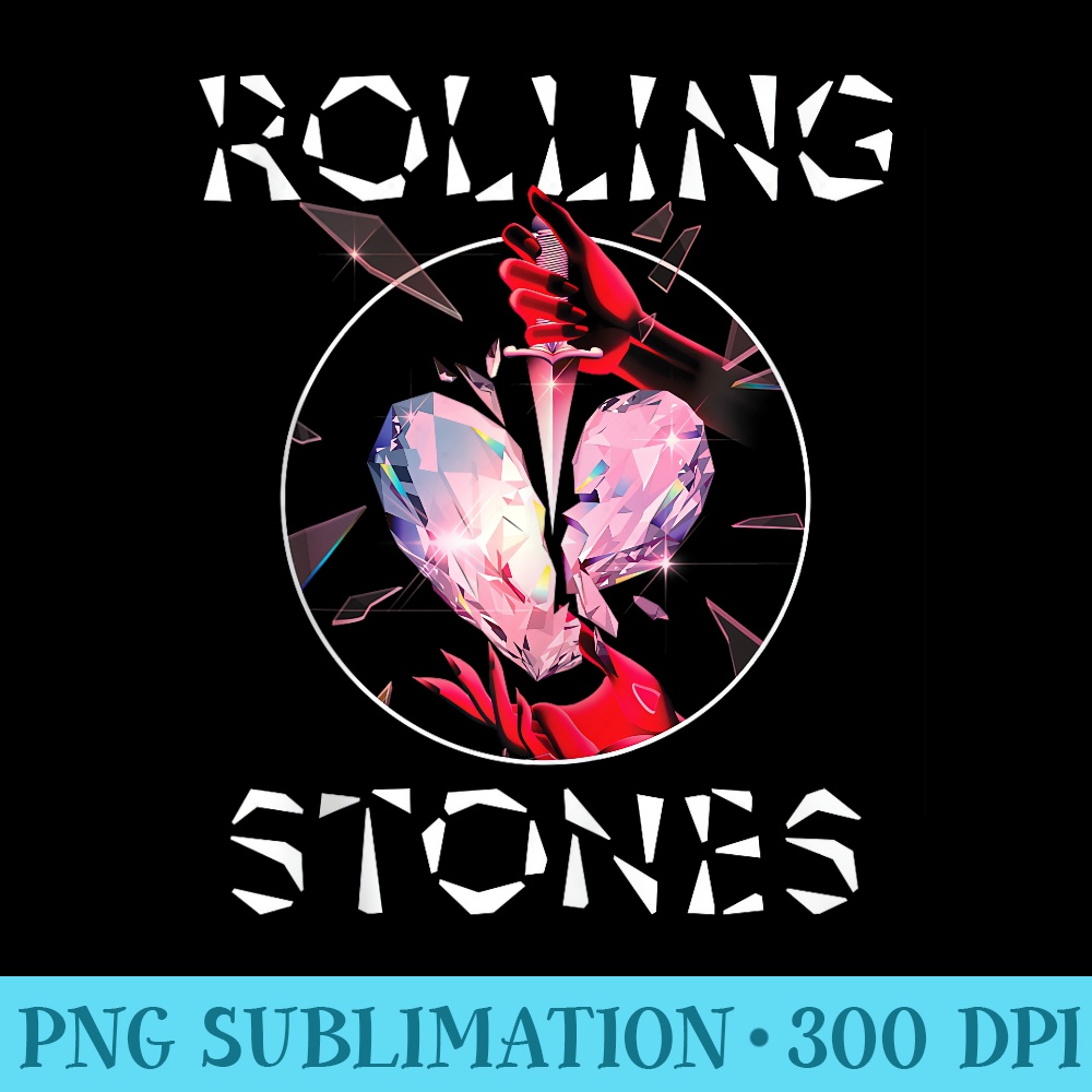 Official The Rolling Stones HD Prism Heart - PNG Clipart - Inspire Uplift