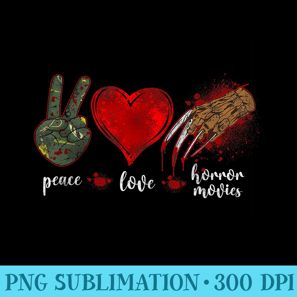 Scary Horror Movie Heart Blood Peace Love Horror Movies - PN | Inspire ...