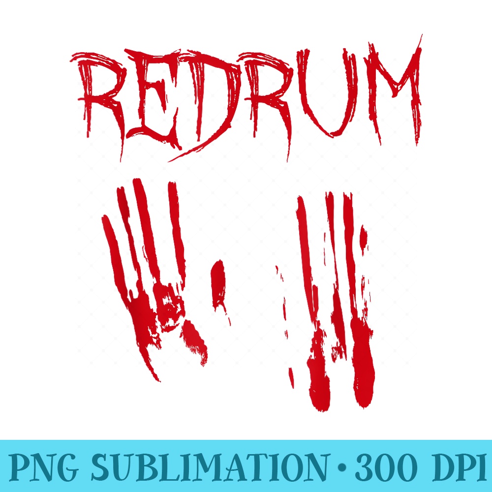 Redrum Halloween T Vintage Horror Movie - Printable PNG Imag | Inspire ...
