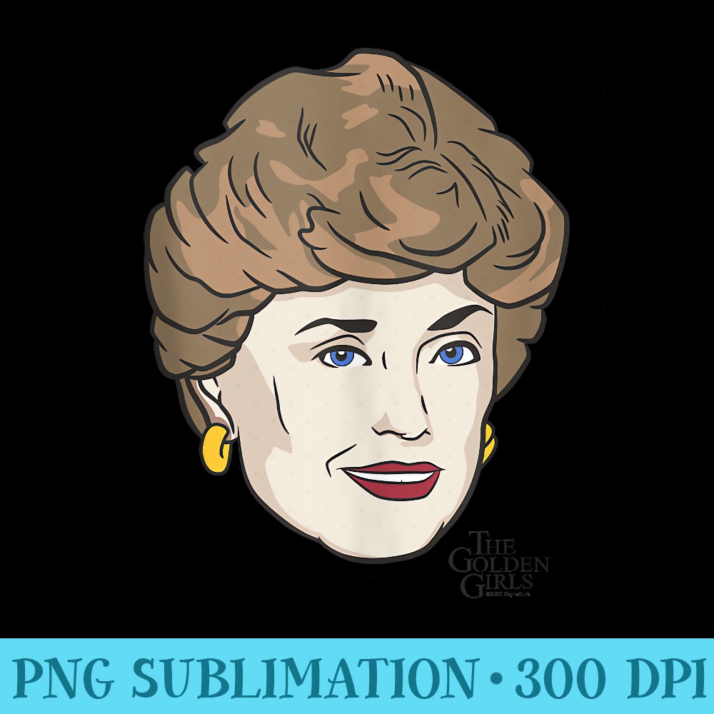 The Golden Girls Iconic Blanche Animated Big Face Portrait - | Inspire ...