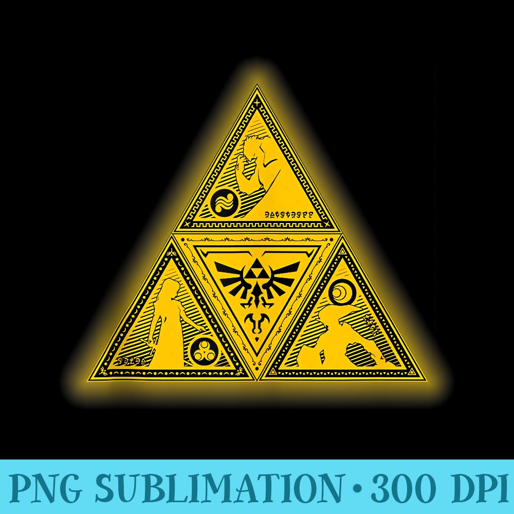 Nintendo Legend Of Zelda Glowing Triforce - Transparent PNG | Inspire ...