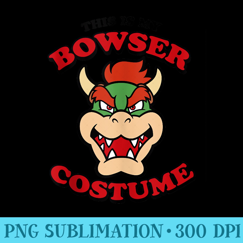 Nintendo Super Mario Bowser - Sublimation graphics PNG - Inspire Uplift