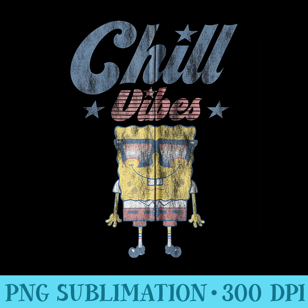 SpongeBob SquarePants Patriotic Chill Vibes - PNG Download S | Inspire ...
