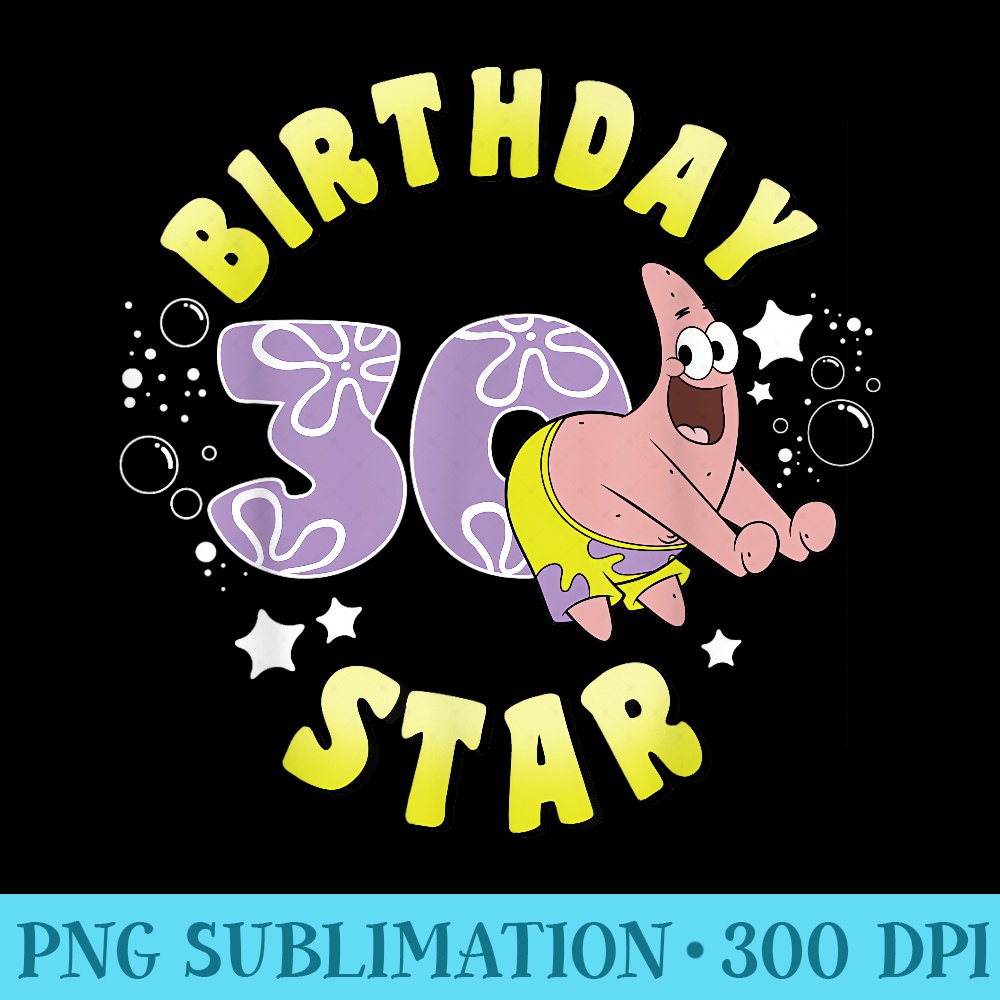 Nickelodeon SpongeBob SquarePants Patrick Star 30th Birthday | Inspire ...