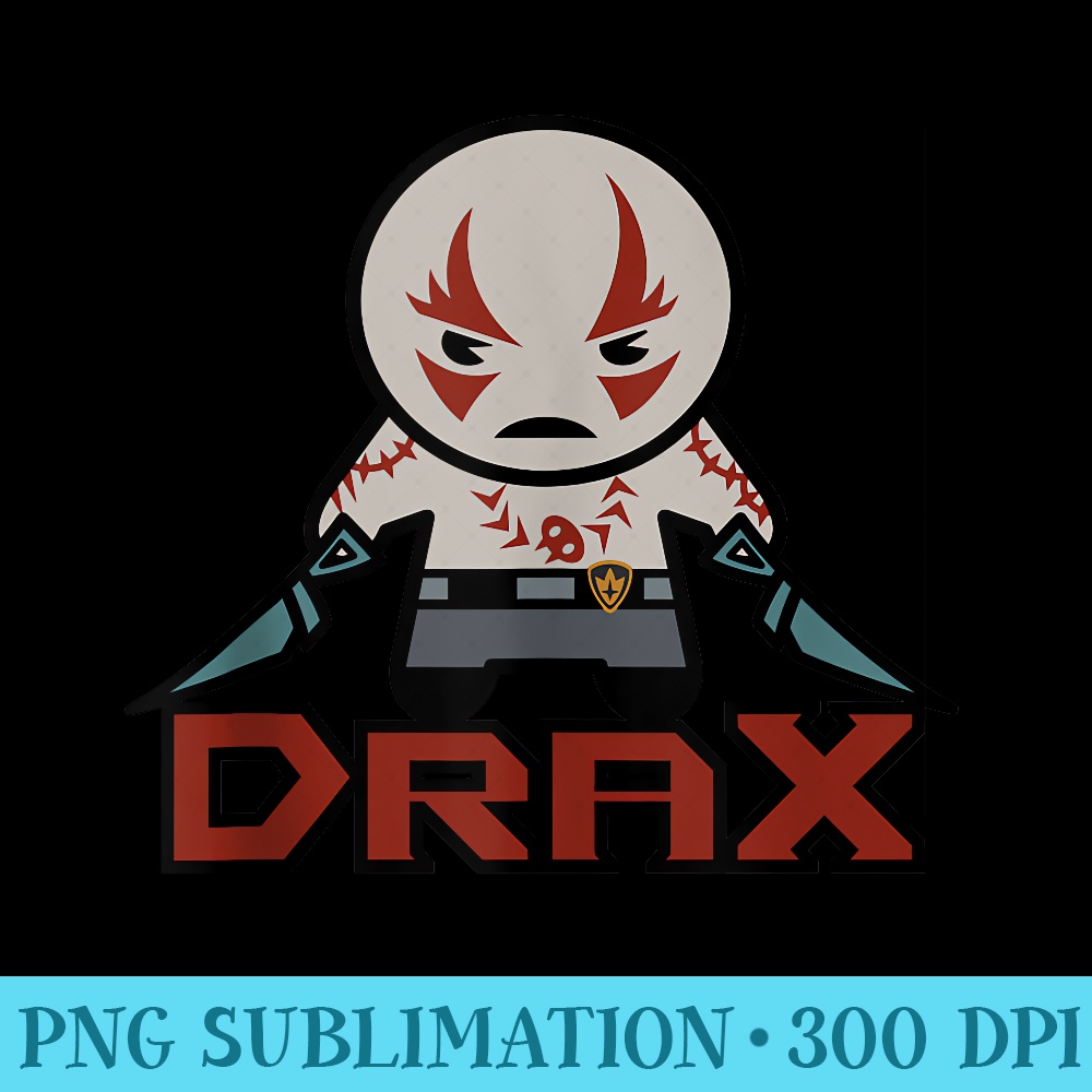 Marvel Drax Kawaii Logo Portrait - PNG Download Website | Inspire Uplift