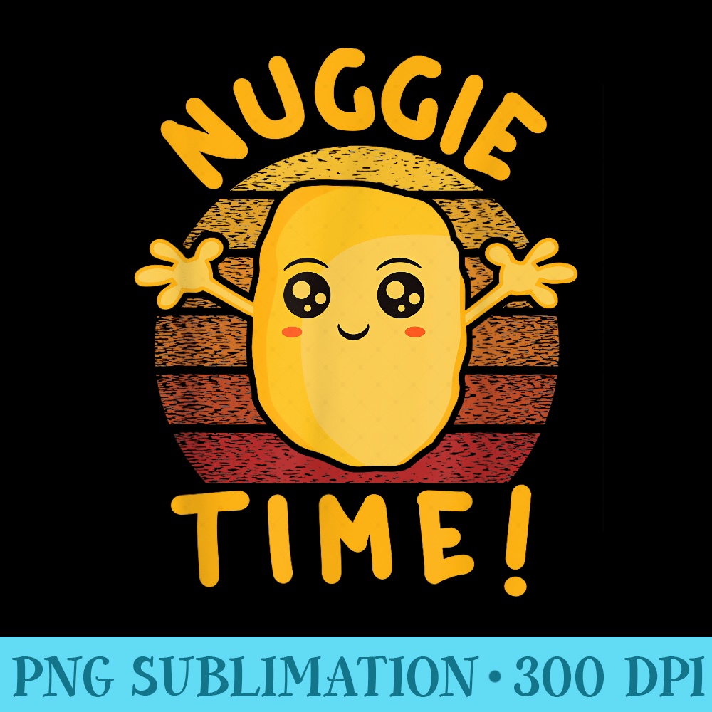 Nuggie Time Happy Kawaii Chicken Nugget With Open Arms - Sub | Inspire ...