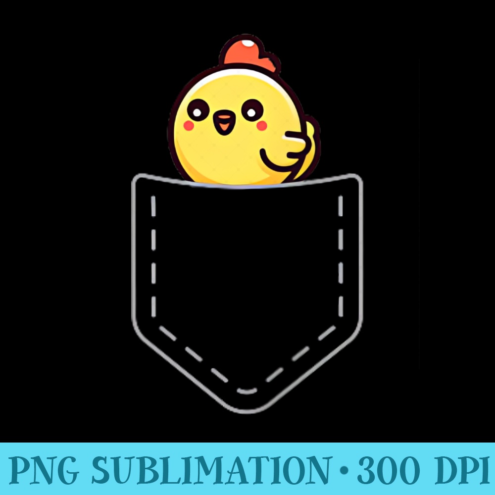Kawaii Anime Pocket Chicken s - High Quality PNG Files | Inspire Uplift