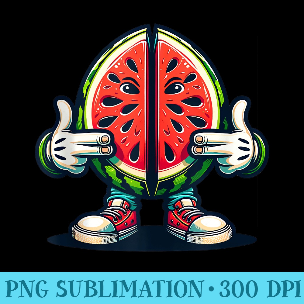 Funny Anime Kawaii Watermelon Reck Rock Punk Summer - PNG Do | Inspire ...