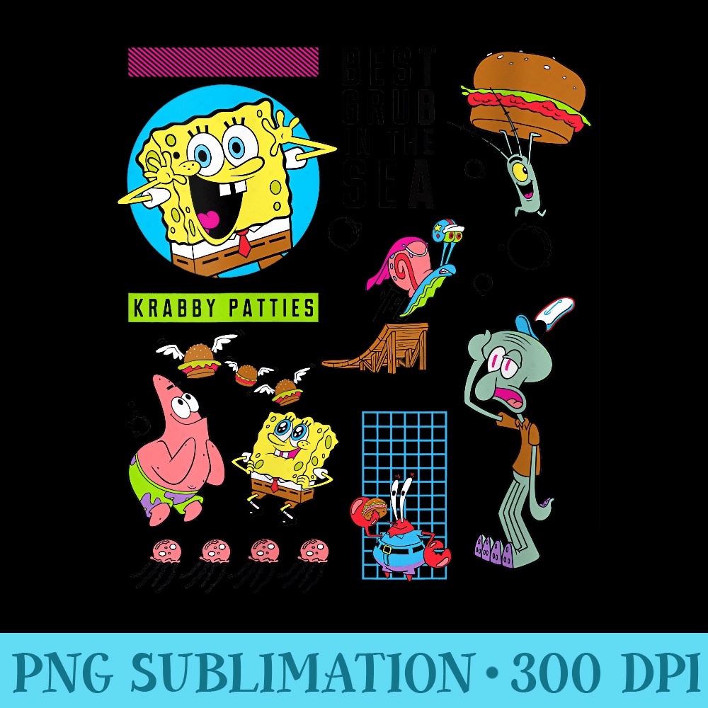 SpongeBob SquarePants Krabby Patties Best Grub In The Sea - | Inspire ...