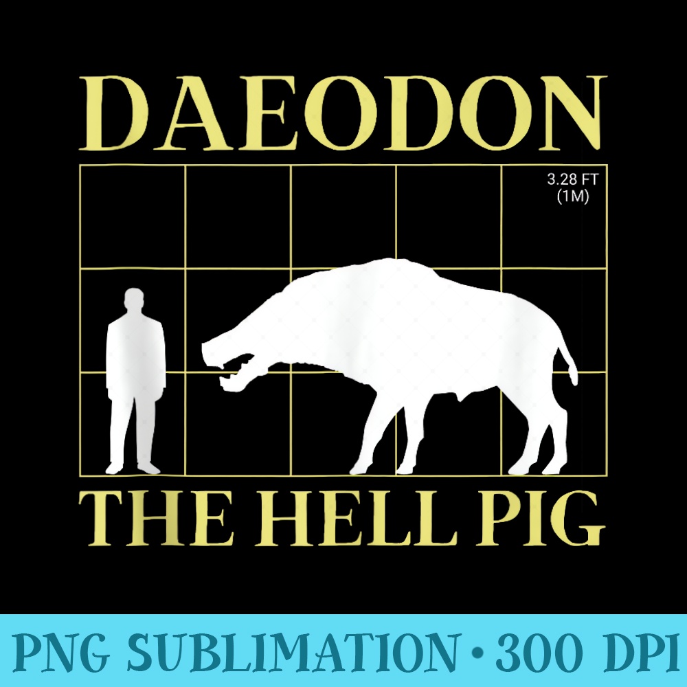 Daeodon The Hell Pig Prehistoric Extinct Pig - Printable PNG | Inspire ...