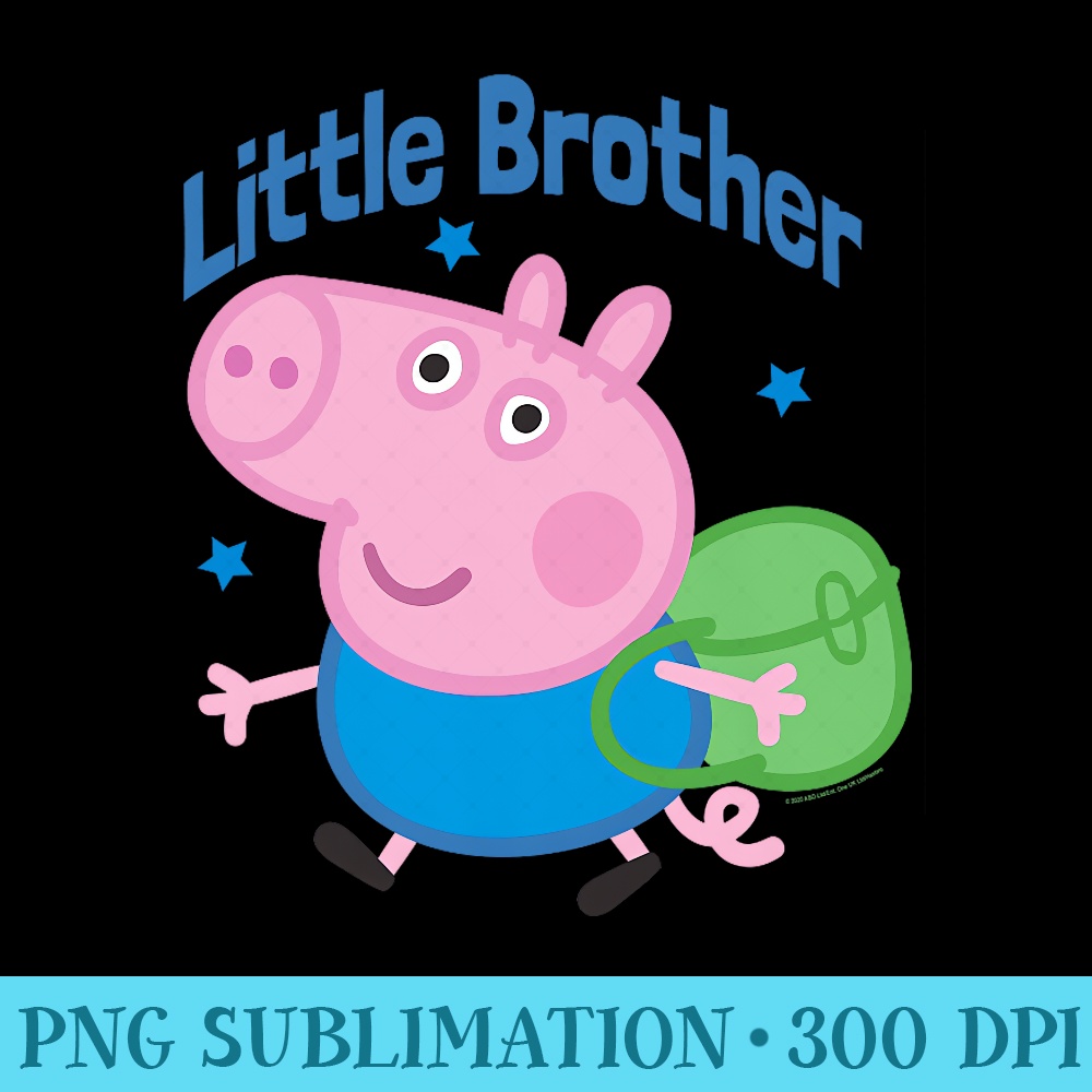 Peppa Pig George Pig Little Brother Backpack Premium - PNG D | Inspire ...