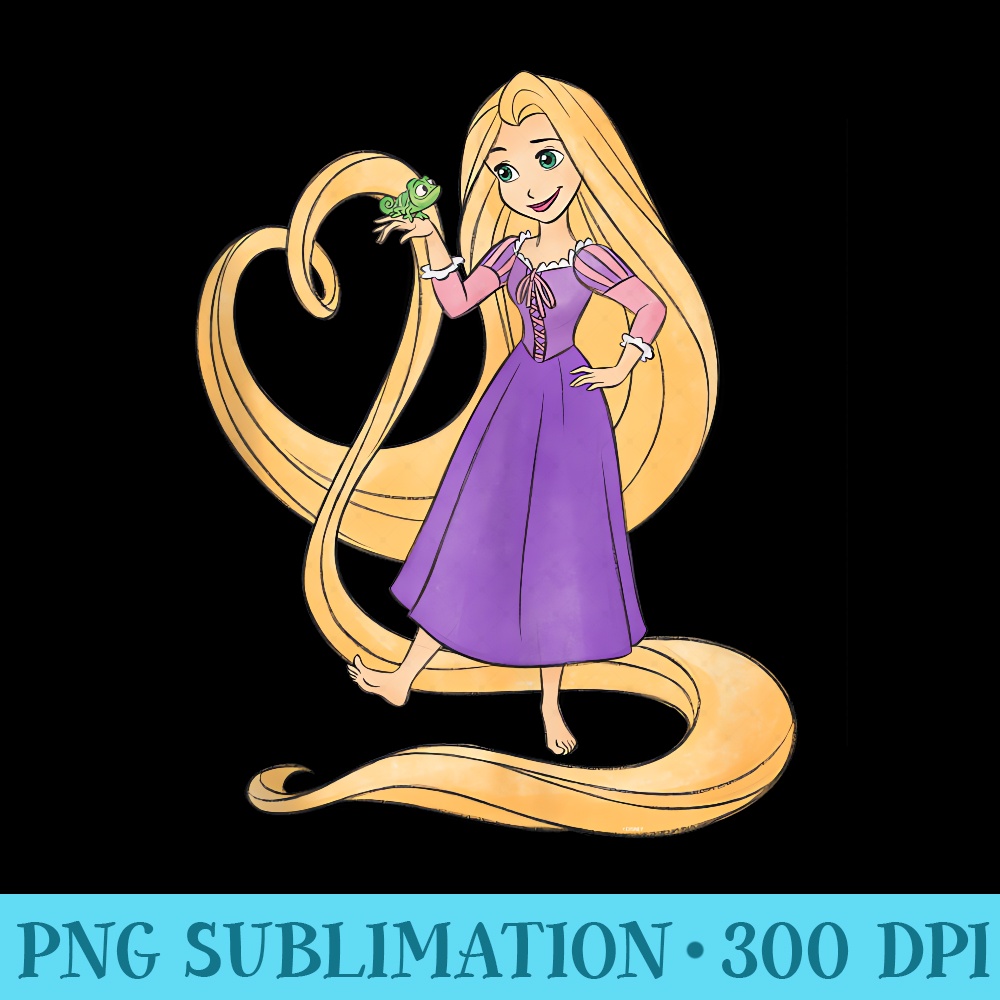 Disney Princess Rapunzel Heart and Pascal - Exclusive PNG de | Inspire ...