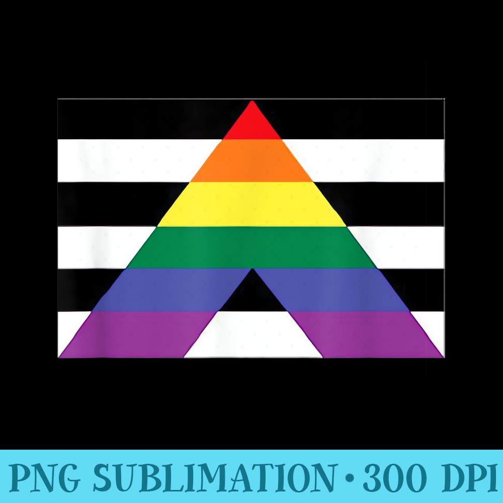 Pride Flag Straight Ally Pride Flag Tshirt - PNG Clipart Dow | Inspire ...