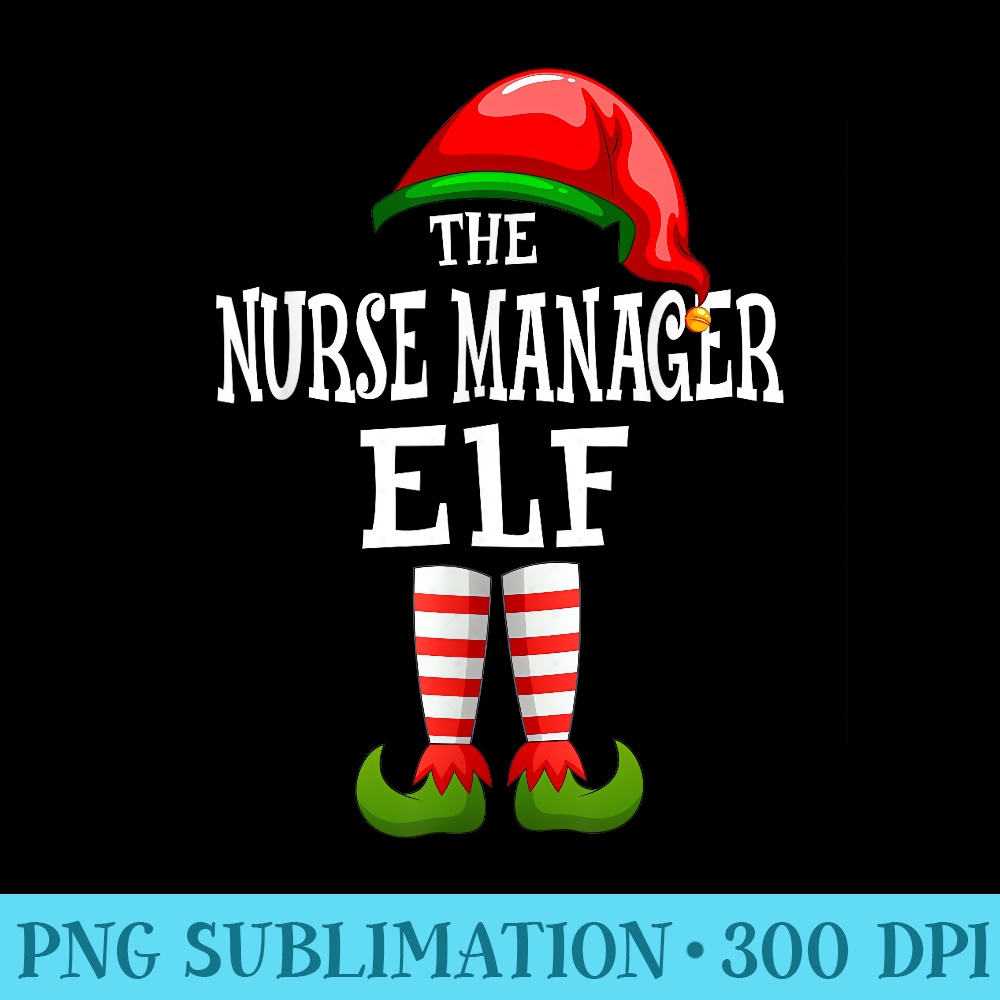 The Nurse Manager Elf Family Matching Xmas Group Pajama - Su | Inspire ...