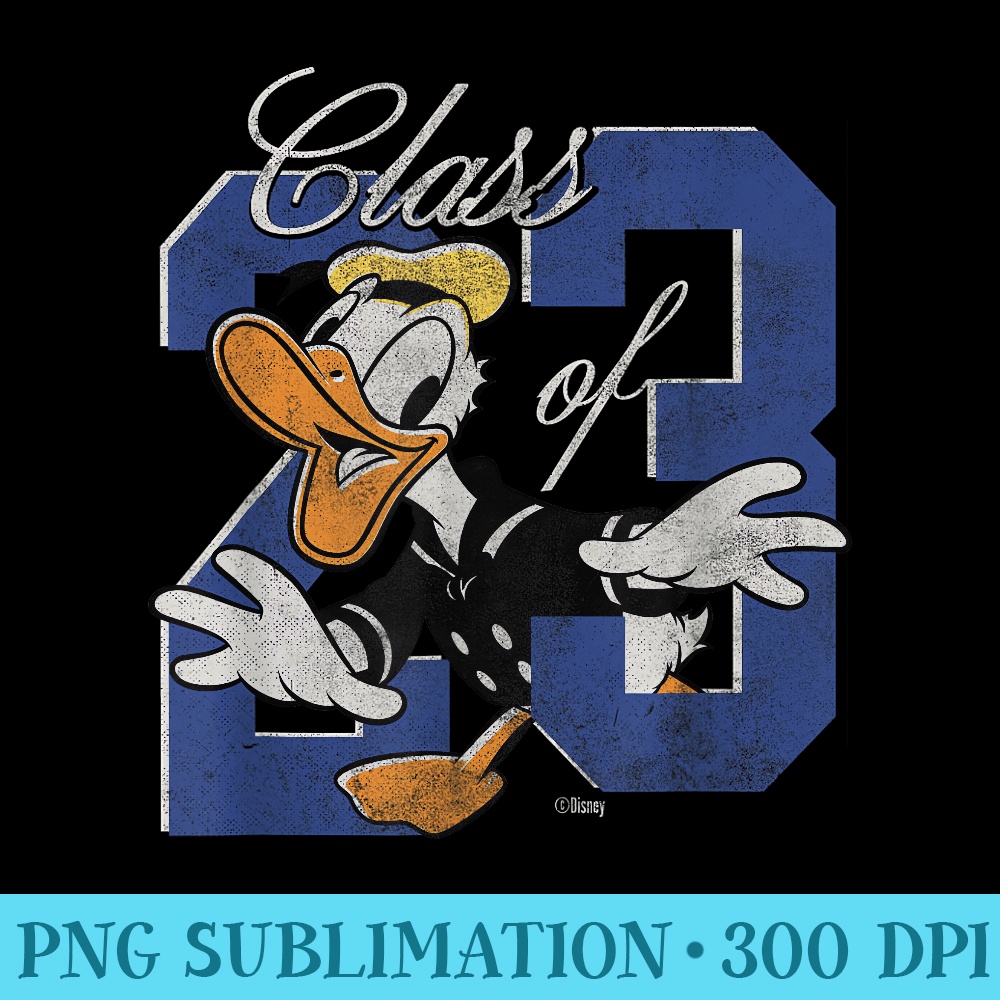 Disney Donald Duck Class of 23 Graduation 2023 Retro - Downl | Inspire ...