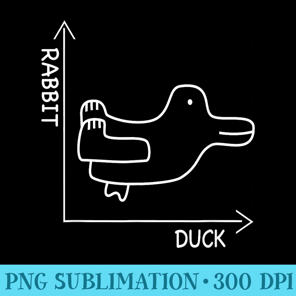Rabbit Duck Optical Illusion - PNG Download Vector | Inspire Uplift