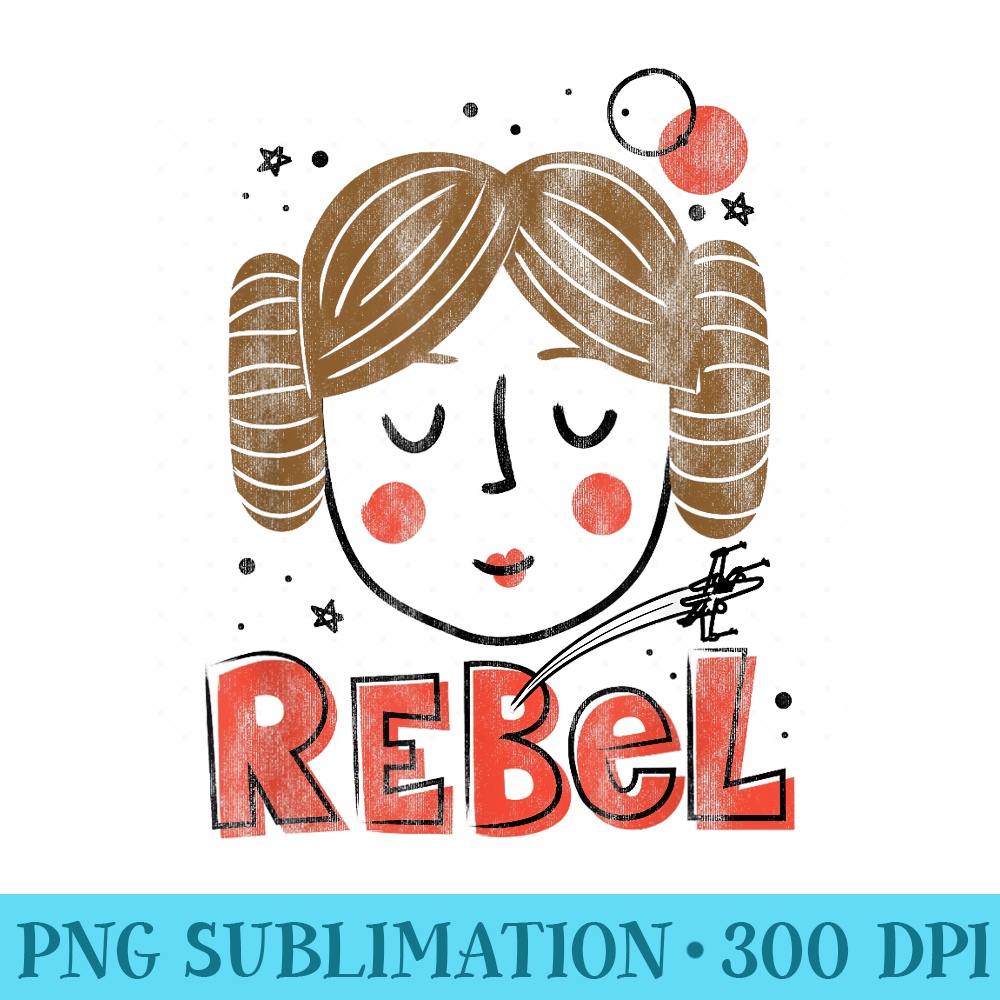 Star Wars Princess Leia Rebel Doodle Drawing - PNG Download | Inspire ...