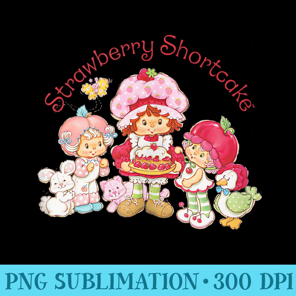 Strawberry Shortcake Apricot Cherry Cuddler Poster - PNG Des | Inspire ...