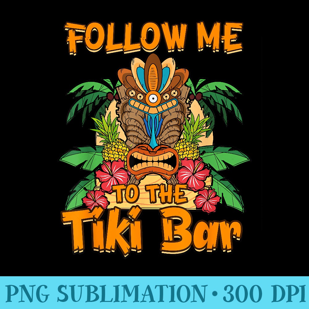 Tiki Bar - Sublimation backgrounds PNG | Inspire Uplift
