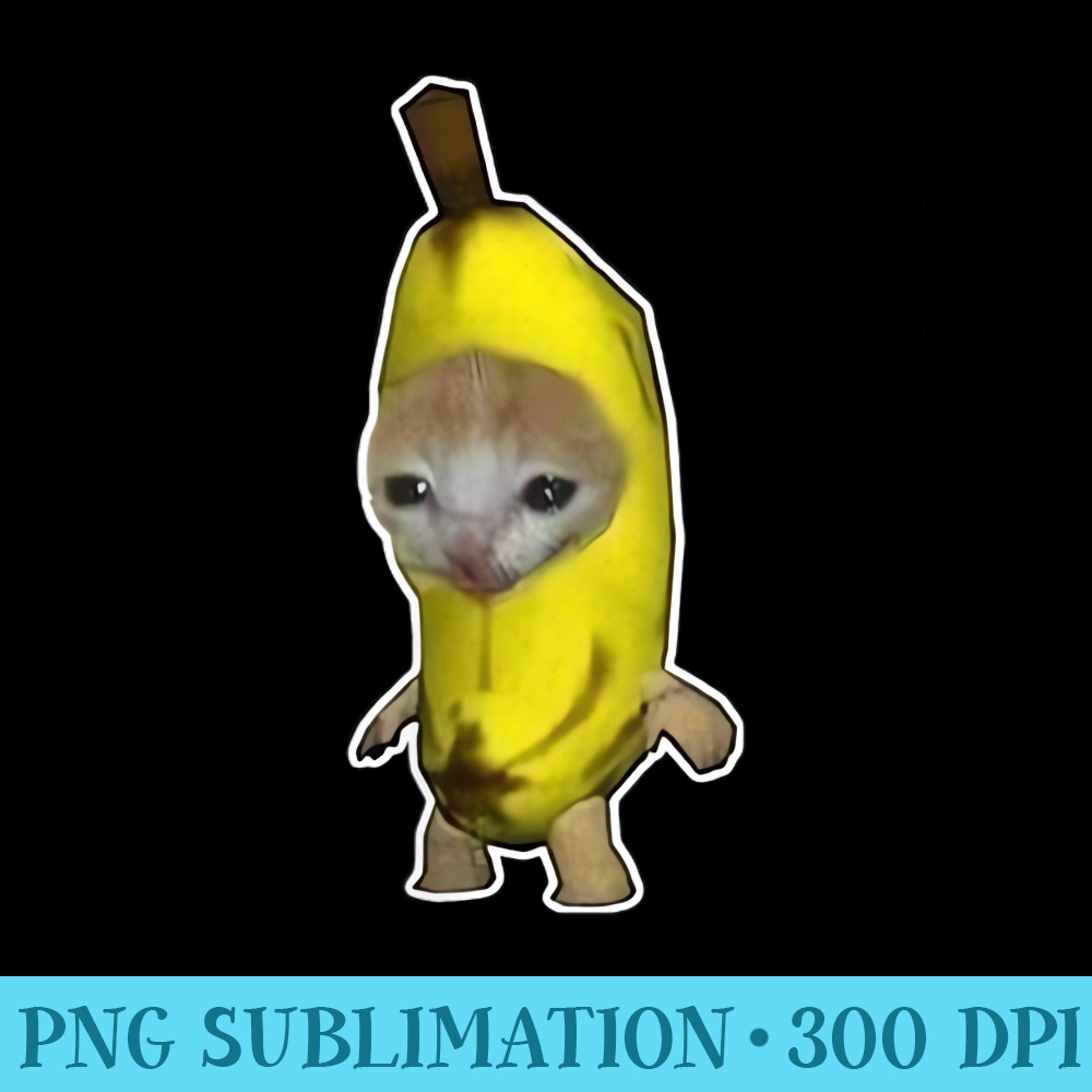 Banana Cat Meme - PNG Download Clipart | Inspire Uplift