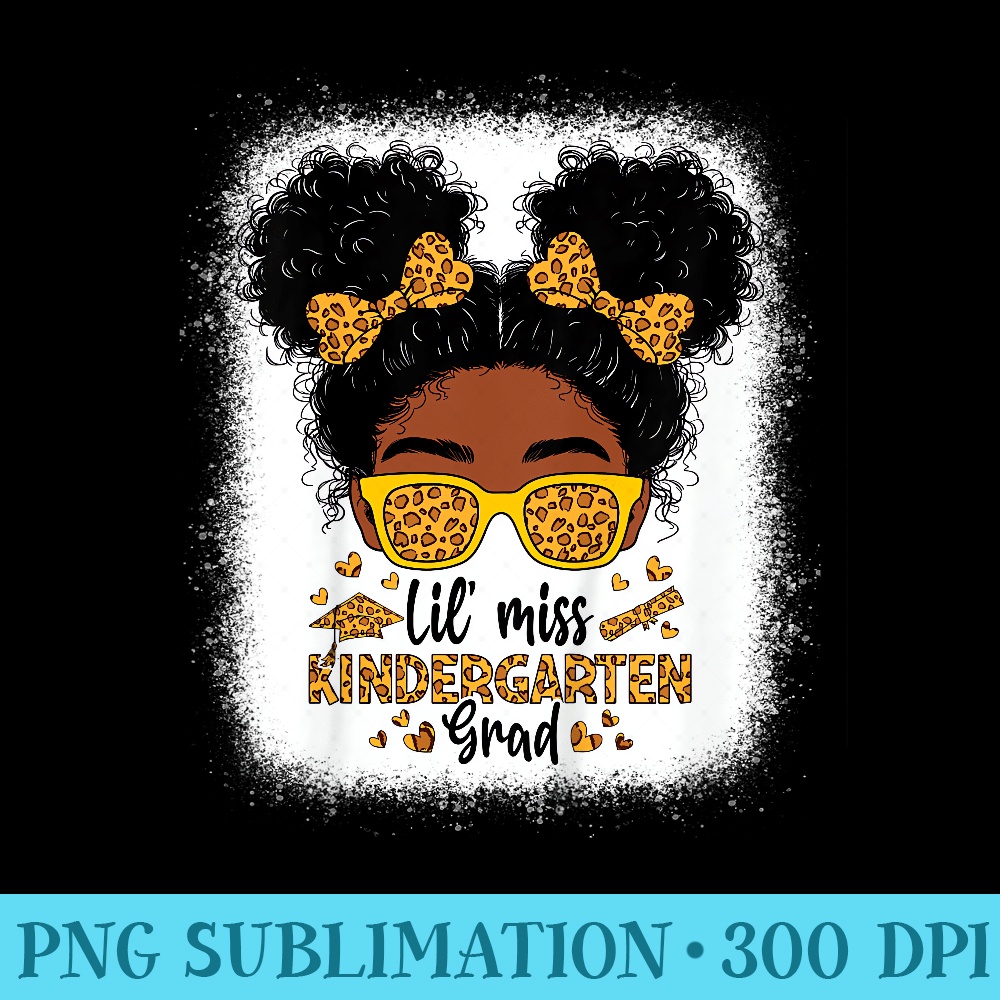 Kindergarten Graduation black girls lil miss grad - PNG Down | Inspire ...