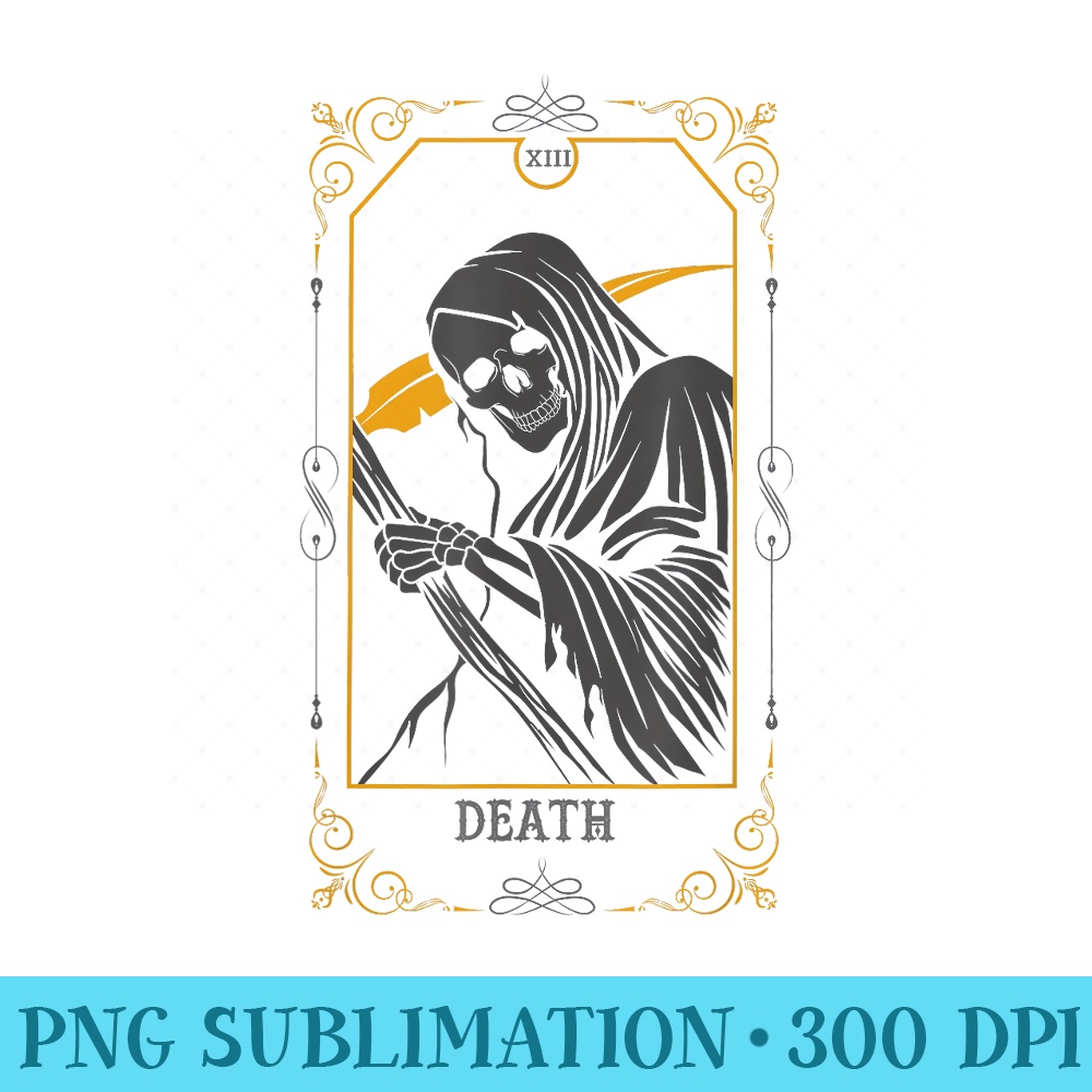 Grim Reaper Death Tarot Card Occult Pagan Halloween - Free P | Inspire ...