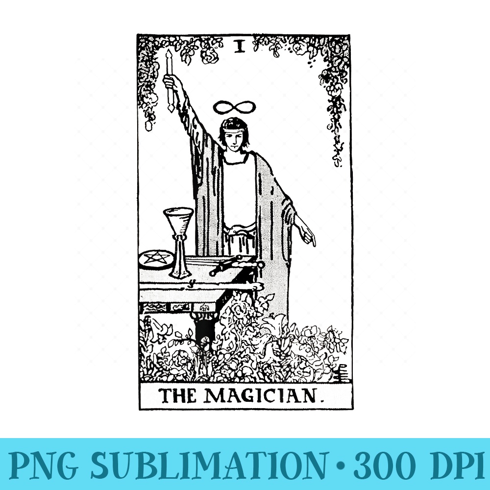 VINTAGE TAROT CARD THE MAGICIAN - PNG Download Website | Inspire Uplift