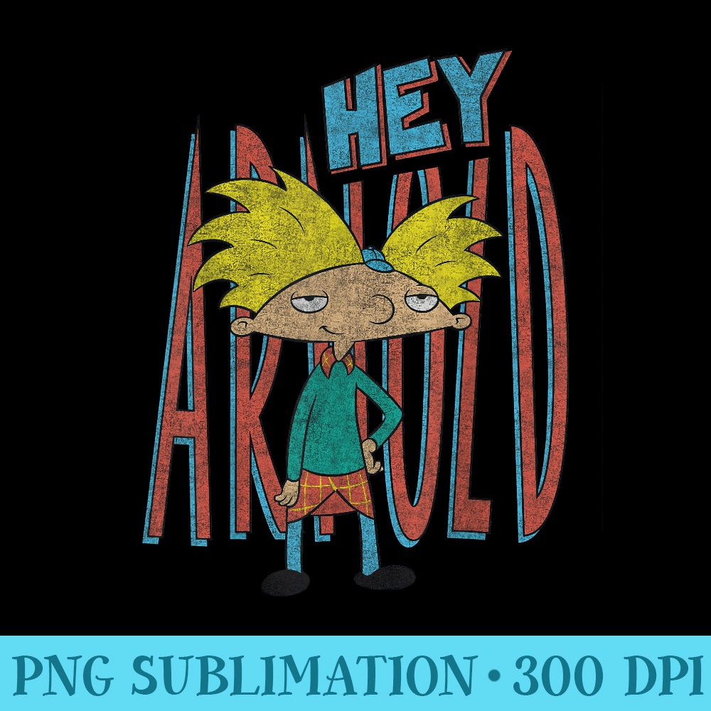 Nickelodeon Hey Arnold Graphic T - Trendy PNG Designs | Inspire Uplift