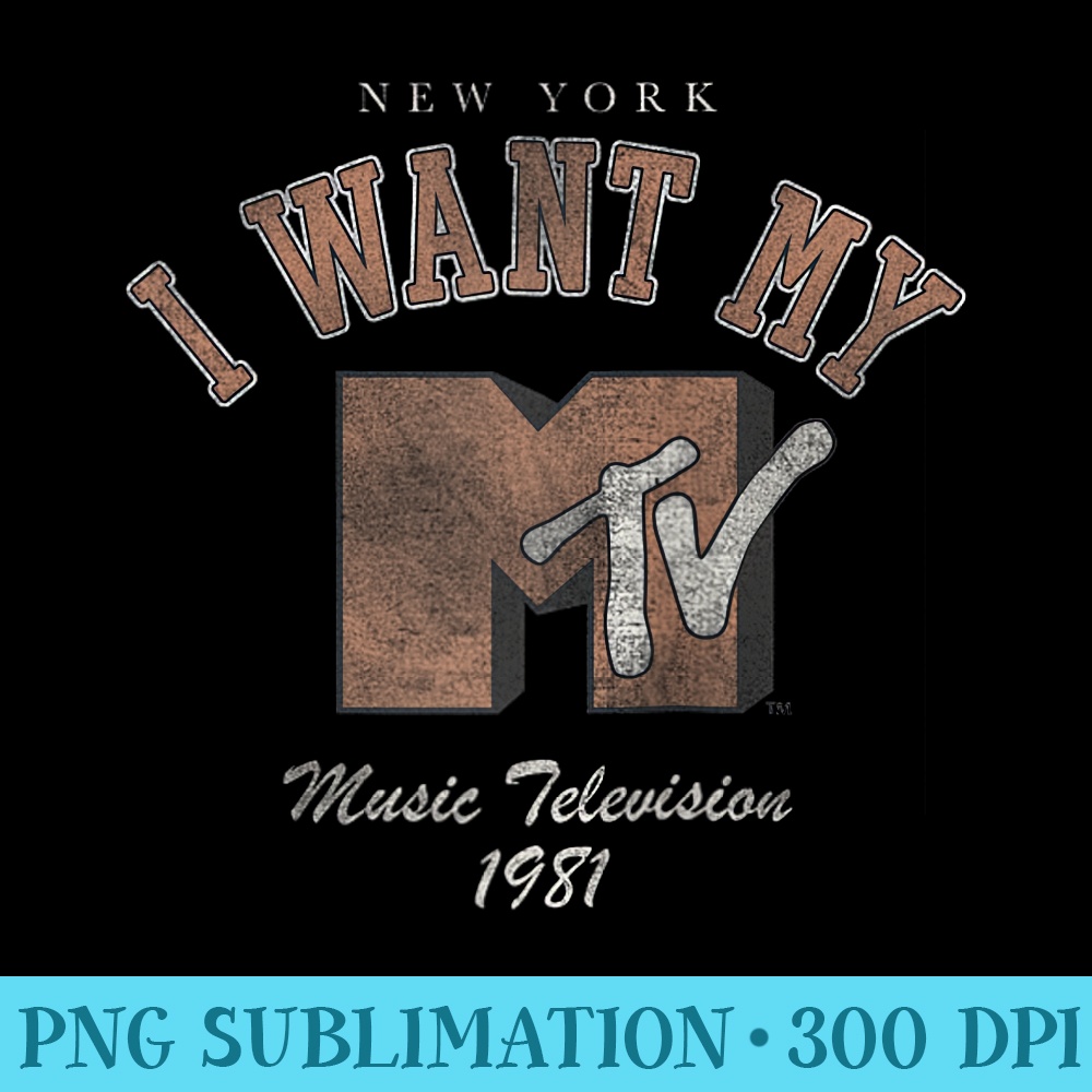MTV Music Television I Want My MTV NY Maroon Logo Raglan Bas | Inspire ...