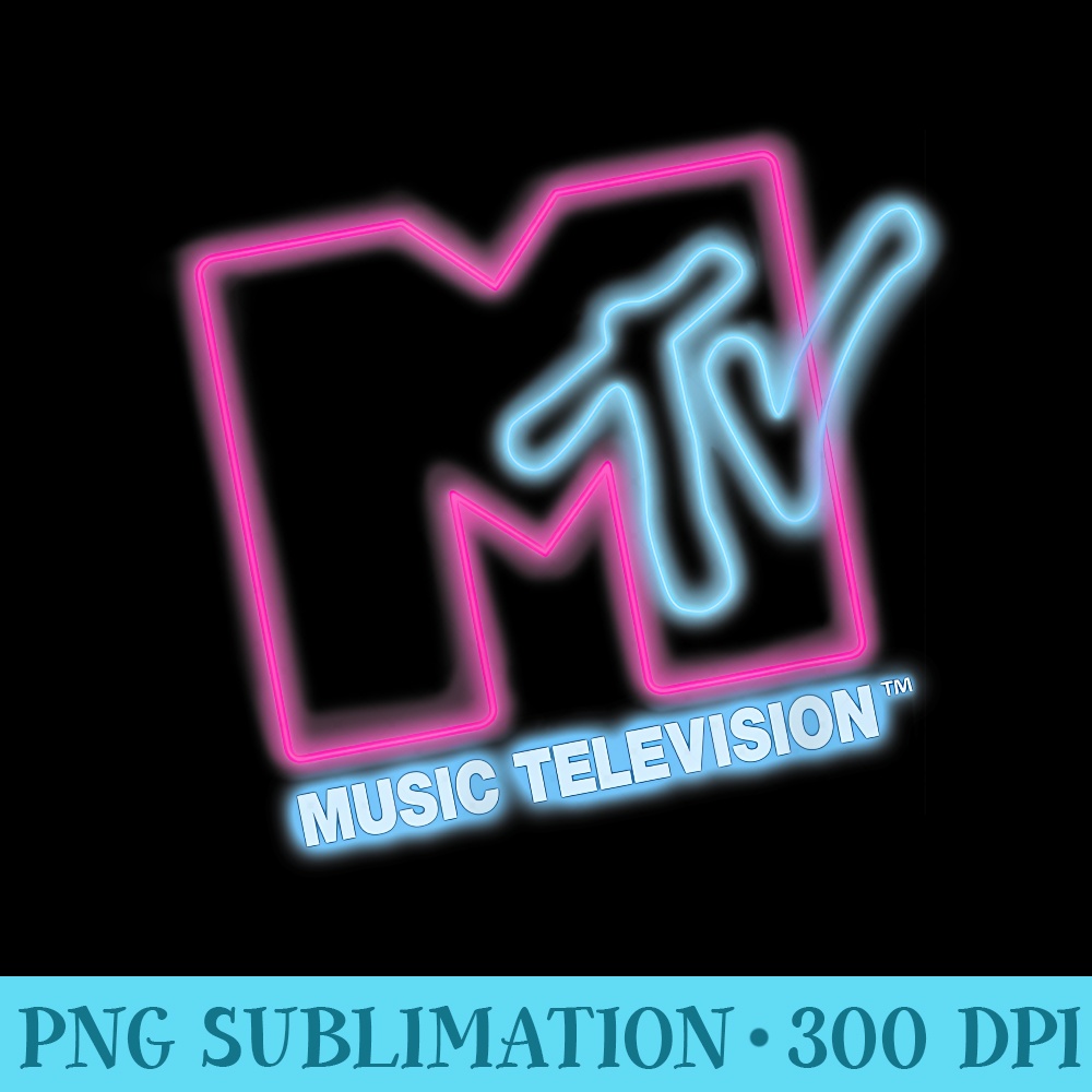 MTV Glowing Music Television Neon Logo - PNG Download Graphi | Inspire ...