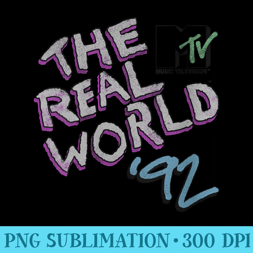 Womens MTV The Real World 92 Vintage Logo - Unique Sublimati | Inspire ...