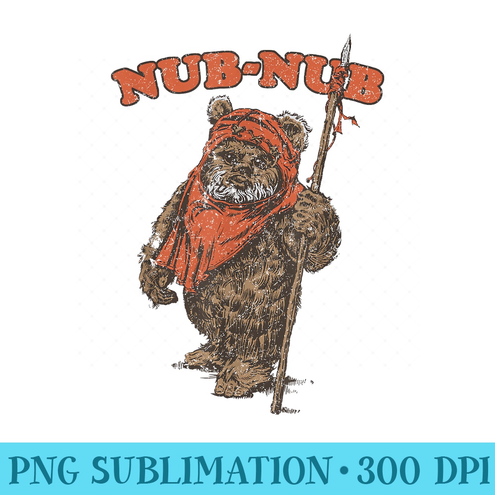 Star Wars NubNub Ewok Vintage Camp Graphic T - Shirt Graphic | Inspire ...