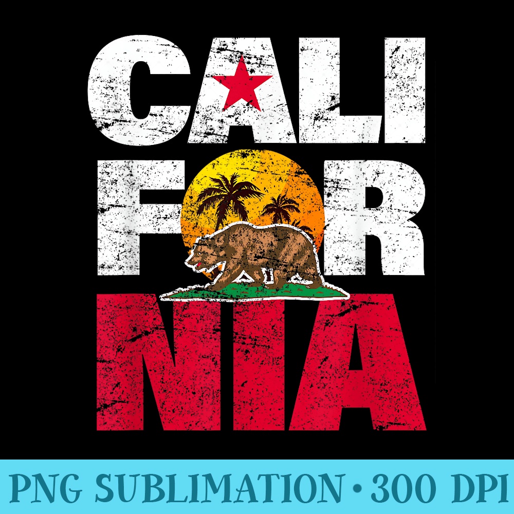 California State Flag Bear Cool CA Flags for - Shirt Graphic | Inspire ...