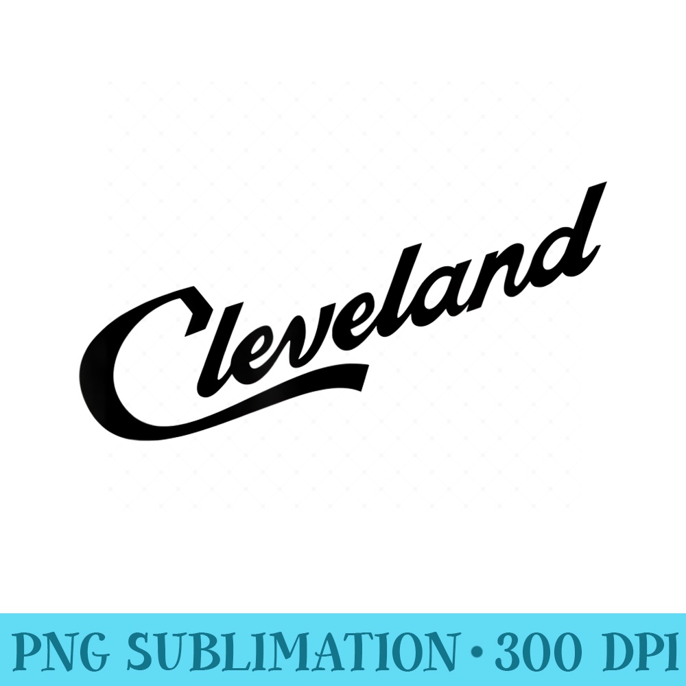 Cleveland Script Logo black Cleveland Ohio - PNG Clipart Dow | Inspire ...
