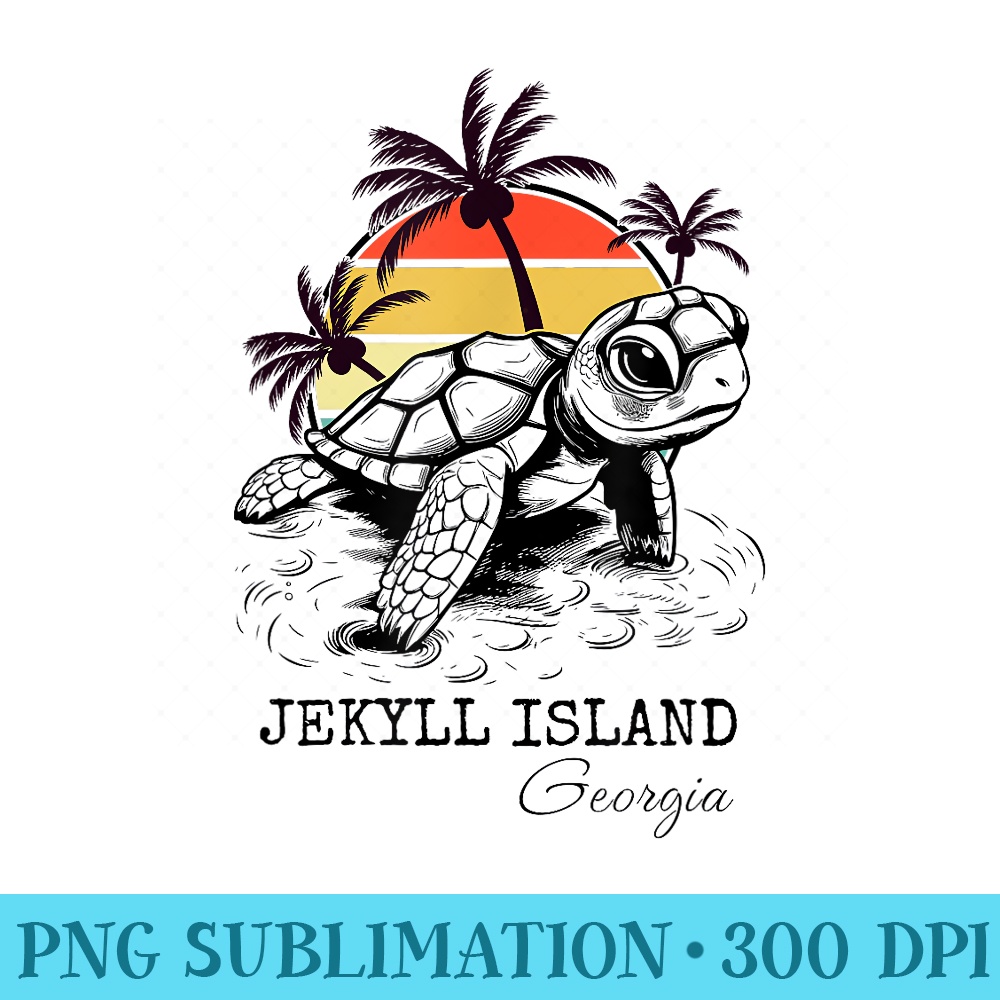 Jekyll Island Georgia Sea Turtle Preserve 70s Retro Style - | Inspire ...