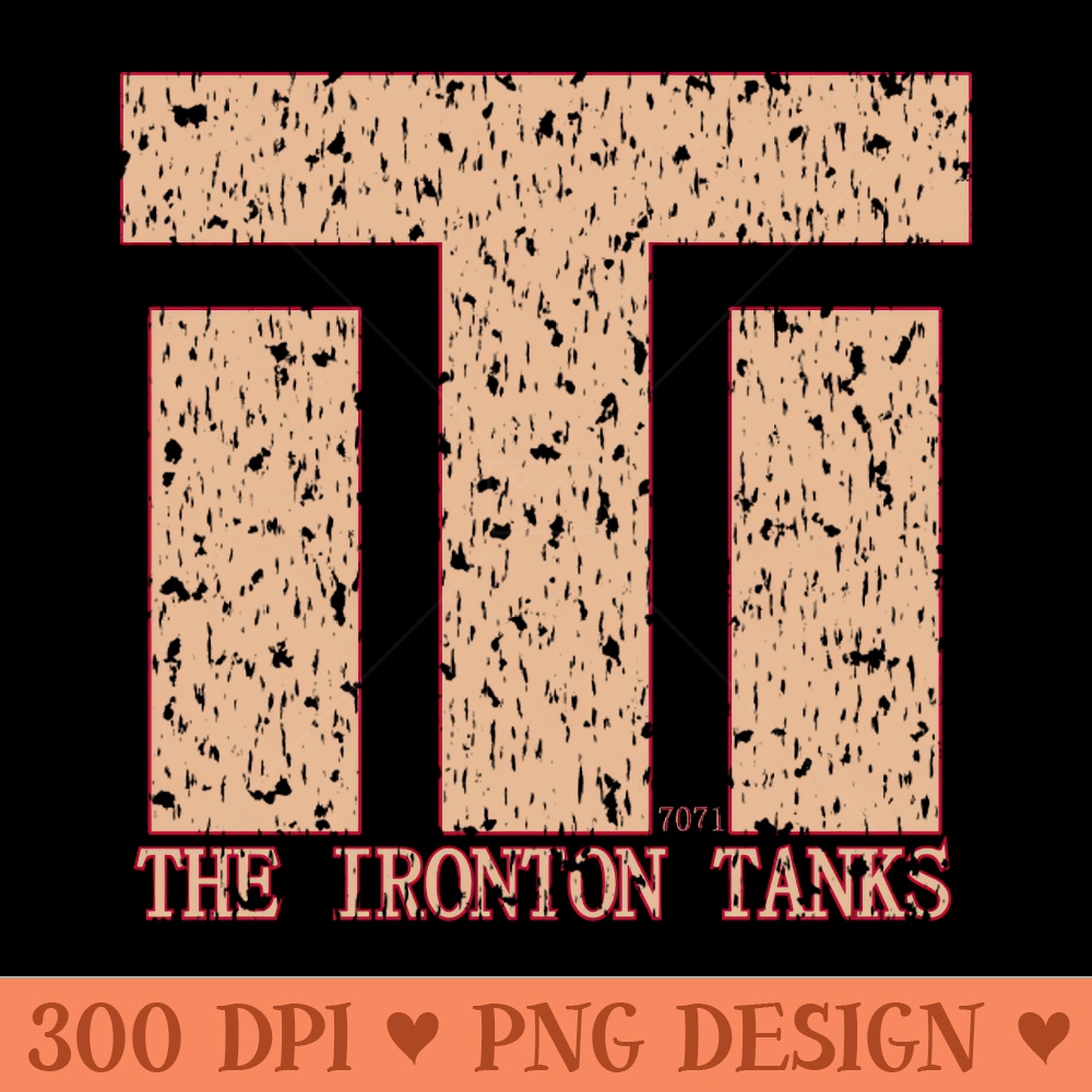 Vintage Ironton Tanks - High Resolution PNG File | Inspire Uplift