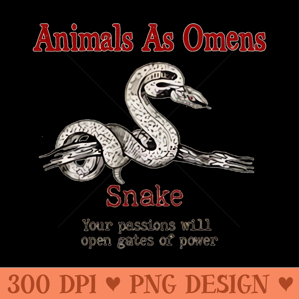 ANIMAL OMEN SNAKE - Transparent PNG Artwork | Inspire Uplift