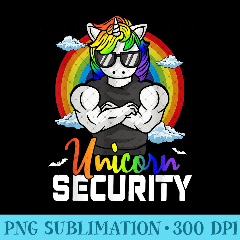 Halloween Unicorn Security Matching Family - Digital PNG Art | Inspire ...