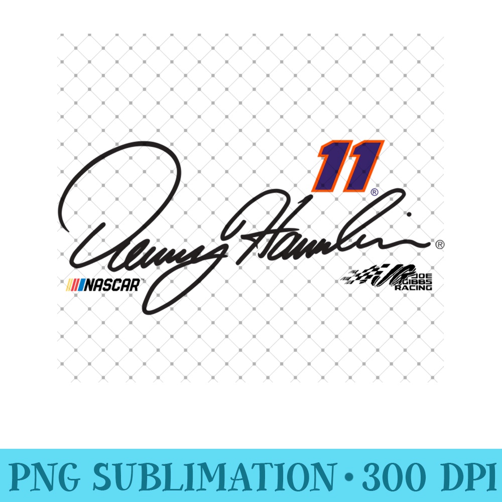 NASCAR - Denny Hamlin - Signature - PNG Graphics | Inspire Uplift