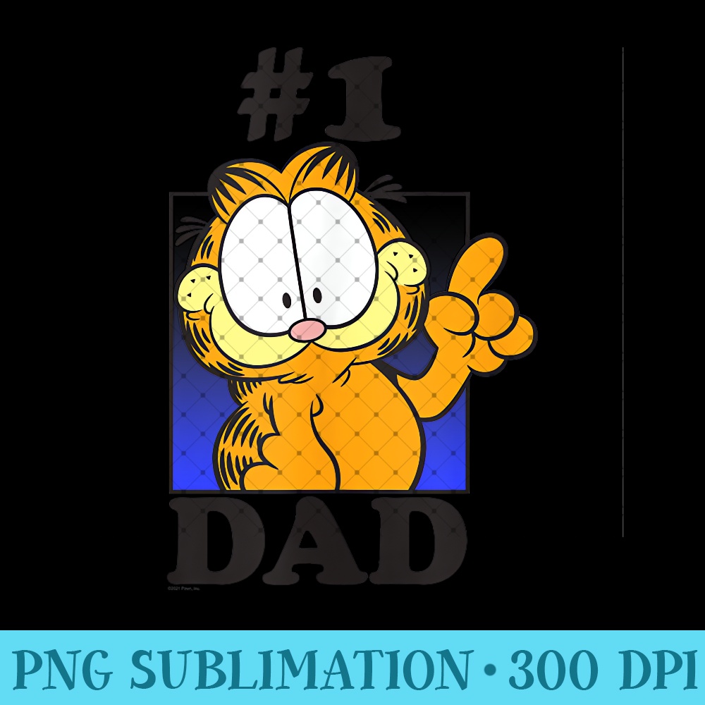 Garfield Father's Day Number One Dad - PNG Clipart | Inspire Uplift