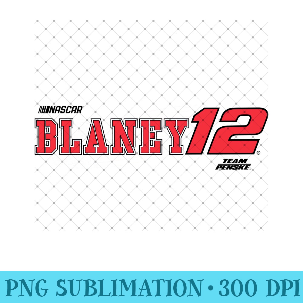 NASCAR - Ryan Blaney - Waving Flag - Digital PNG Downloads | Inspire Uplift