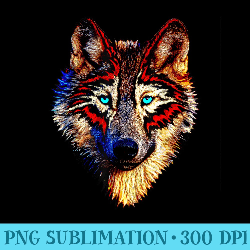 Mens Womens Native American Timber Wolf Cool - PNG Download | Inspire ...
