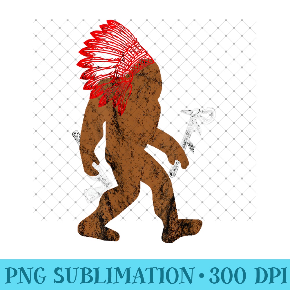 Native American Bigfoot Indian Chief Sasquatch Headdress - P | Inspire ...