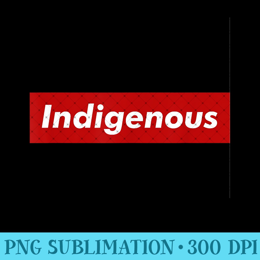 Native Indigenous Red Block Background with White Letters - | Inspire ...