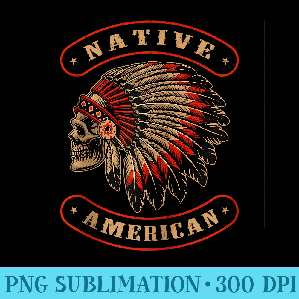 Native American Indians Chief Skull War Bonnet Feather Hat Z | Inspire ...