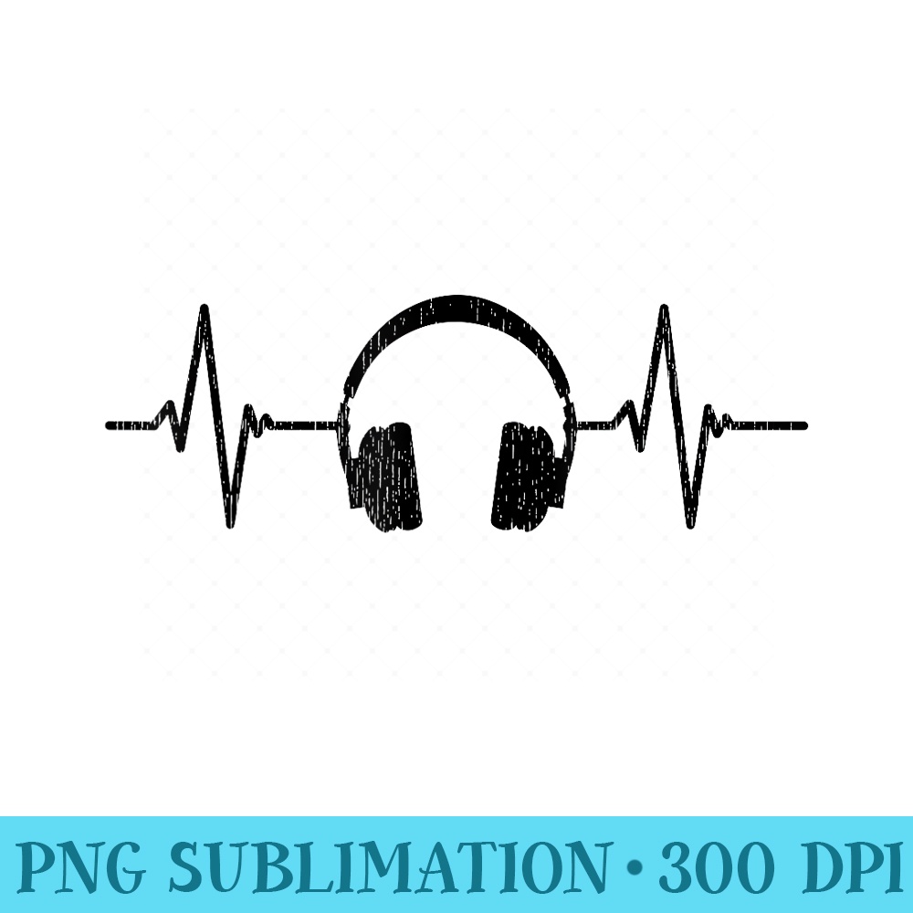 Music Lover Outfit Producer DJ Heartbeat Headphone - Printab | Inspire ...