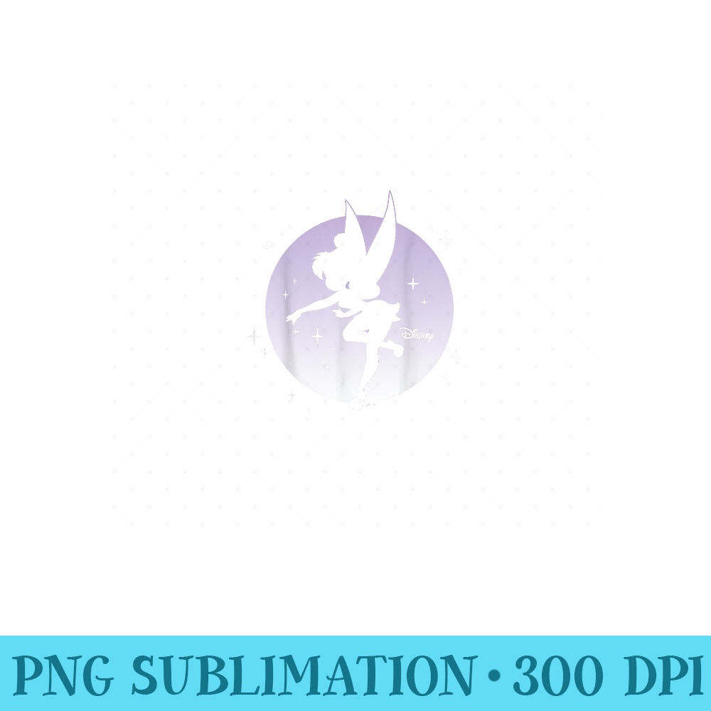 Tinker Bell - Tink Moon Silhouette - PNG design assets | Inspire Uplift
