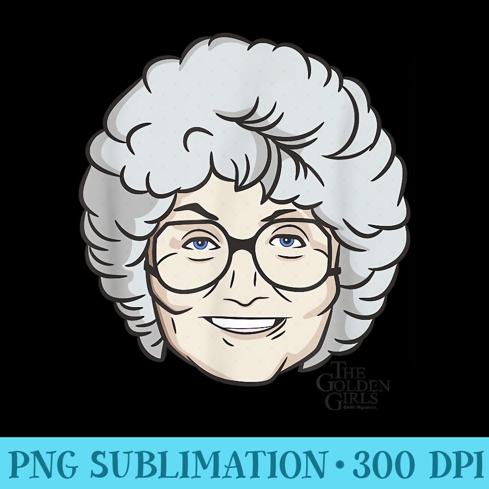 The Golden Girls Iconic Sophia Animated Big Face Portrait - | Inspire ...